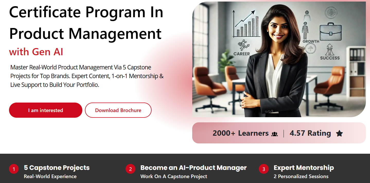 Certificate Program In Product Management with Gen AI